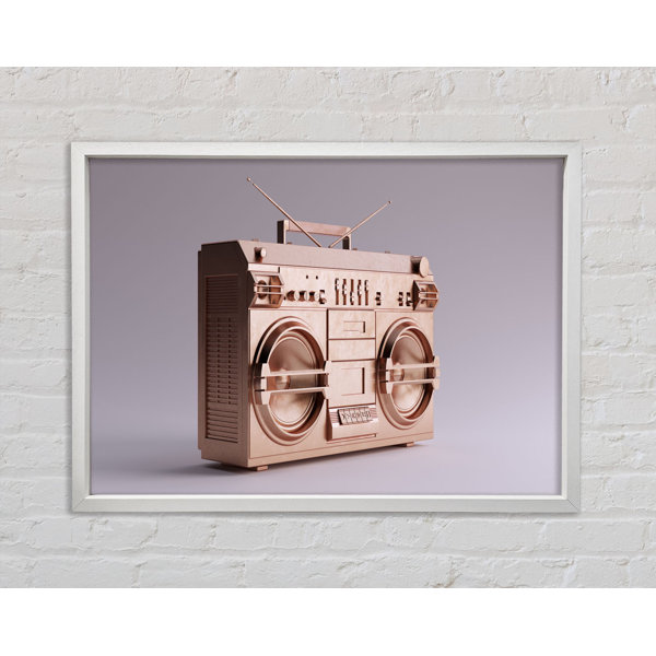 Bright Star Boombox Simple - Single Picture Frame Print on Canvas | Wayfair.co.uk